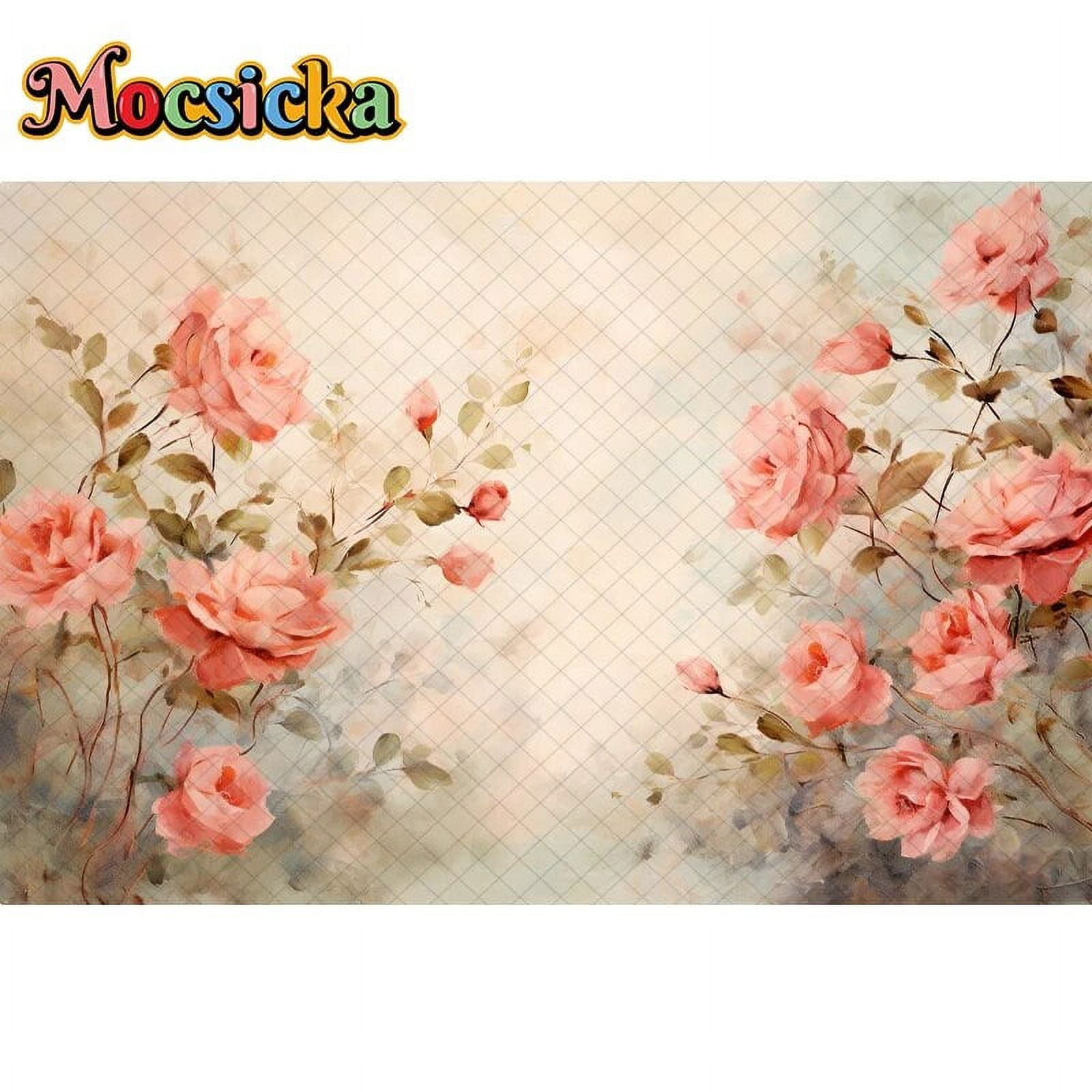 Abstract Floral Backdrop For Kids Adult Art Portrait Photography Hand ...