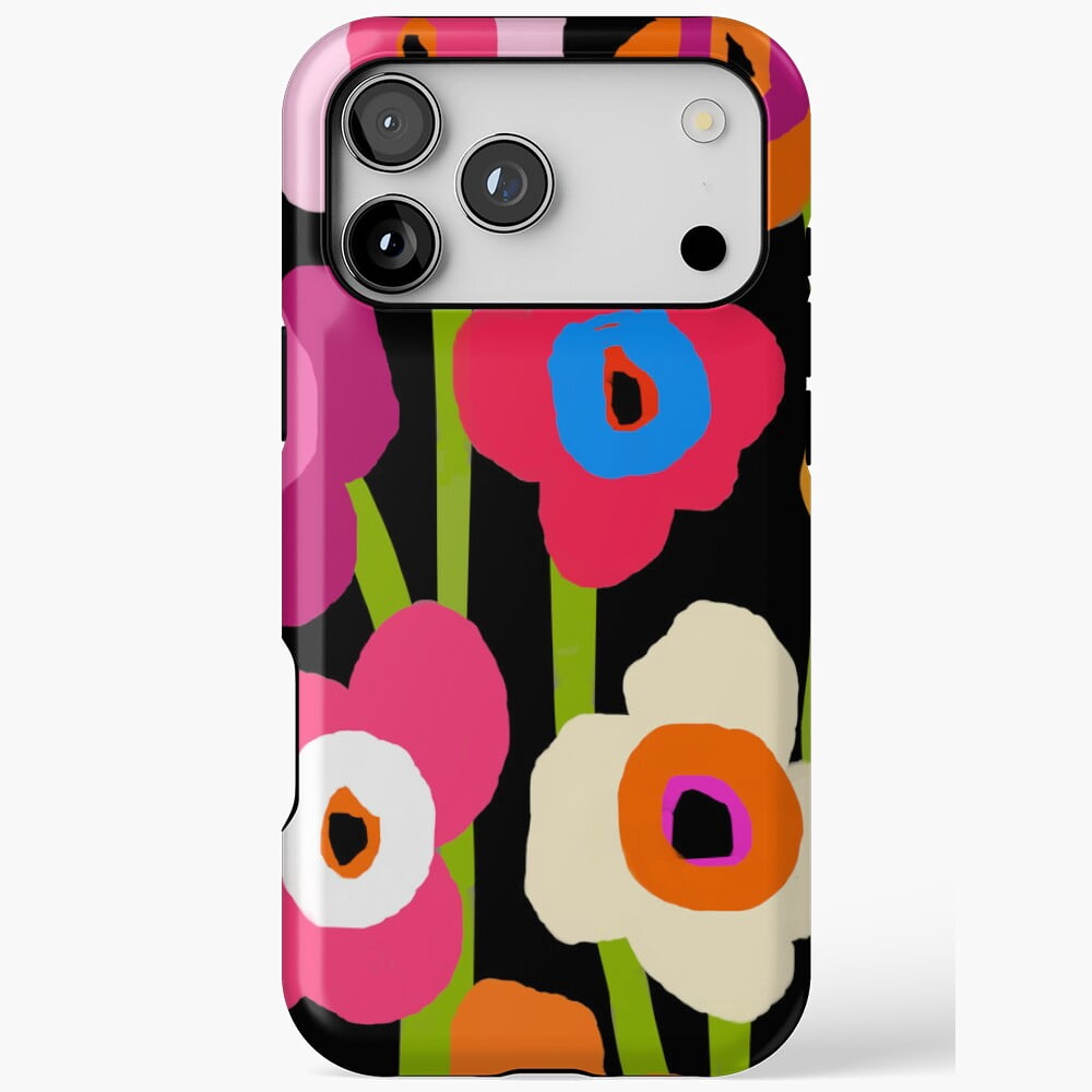 Abstract Floral Bold Colorful FlowersPhone Case for iPhone 11 through ...