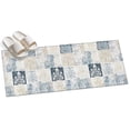 Abstract Floral Check Hallway Runner Rug 2x6 Washable Non Slip Kitchen ...