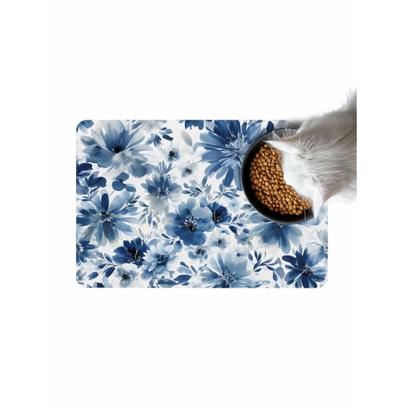 Abstract Floral Doormat Non Slip Diatomaceous Earth Door Mat Absorbent ...