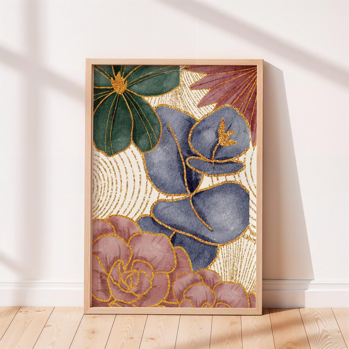 Abstract Floral Glam Floral Home Decor Aesthetic Apartment Kitchen ...