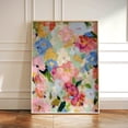 Abstract Floral Impressionist Botanical Wall Art, Unframed Canvas ...
