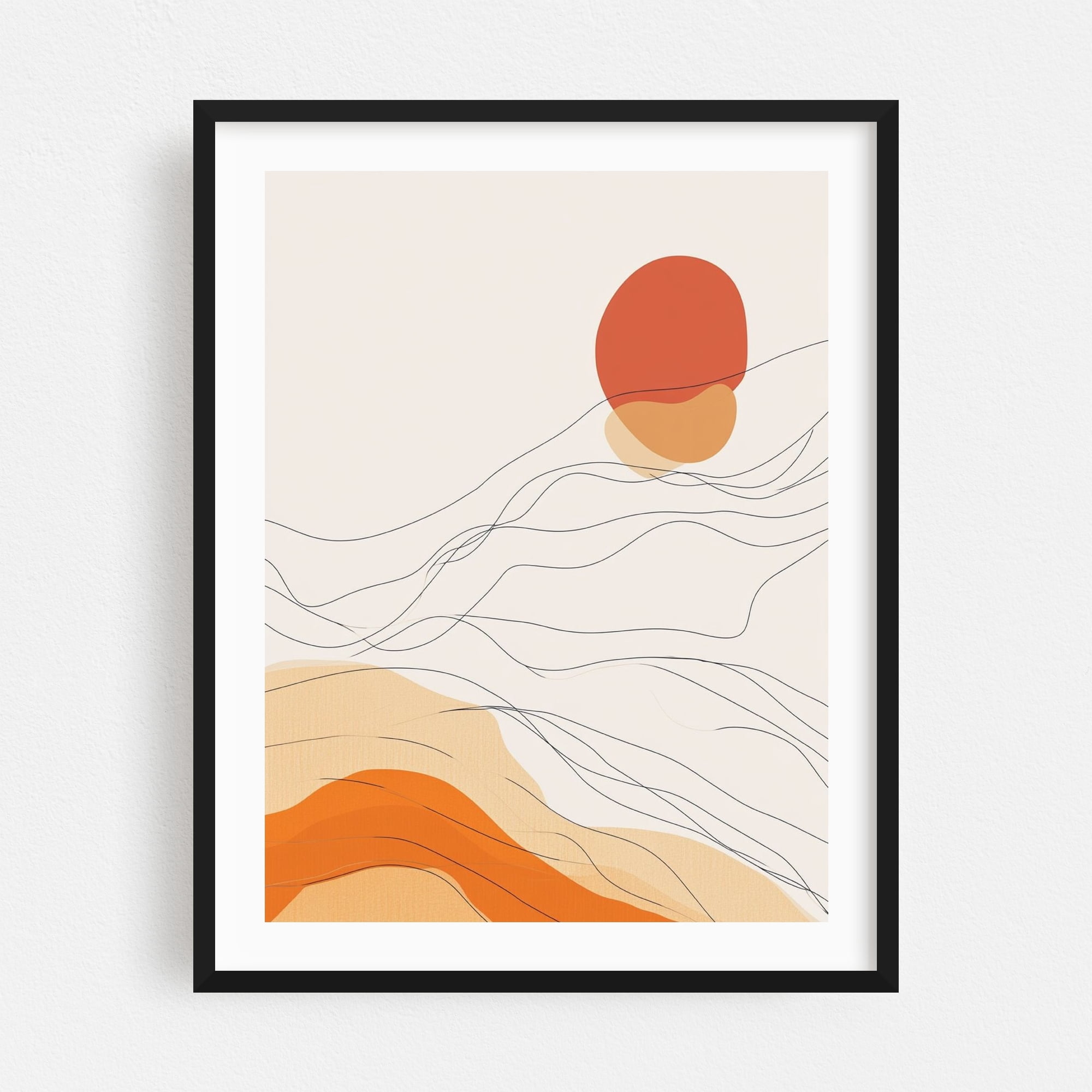 Abstract Floral Line Art - Line Drawing Abstract Minimalist Line Art ...