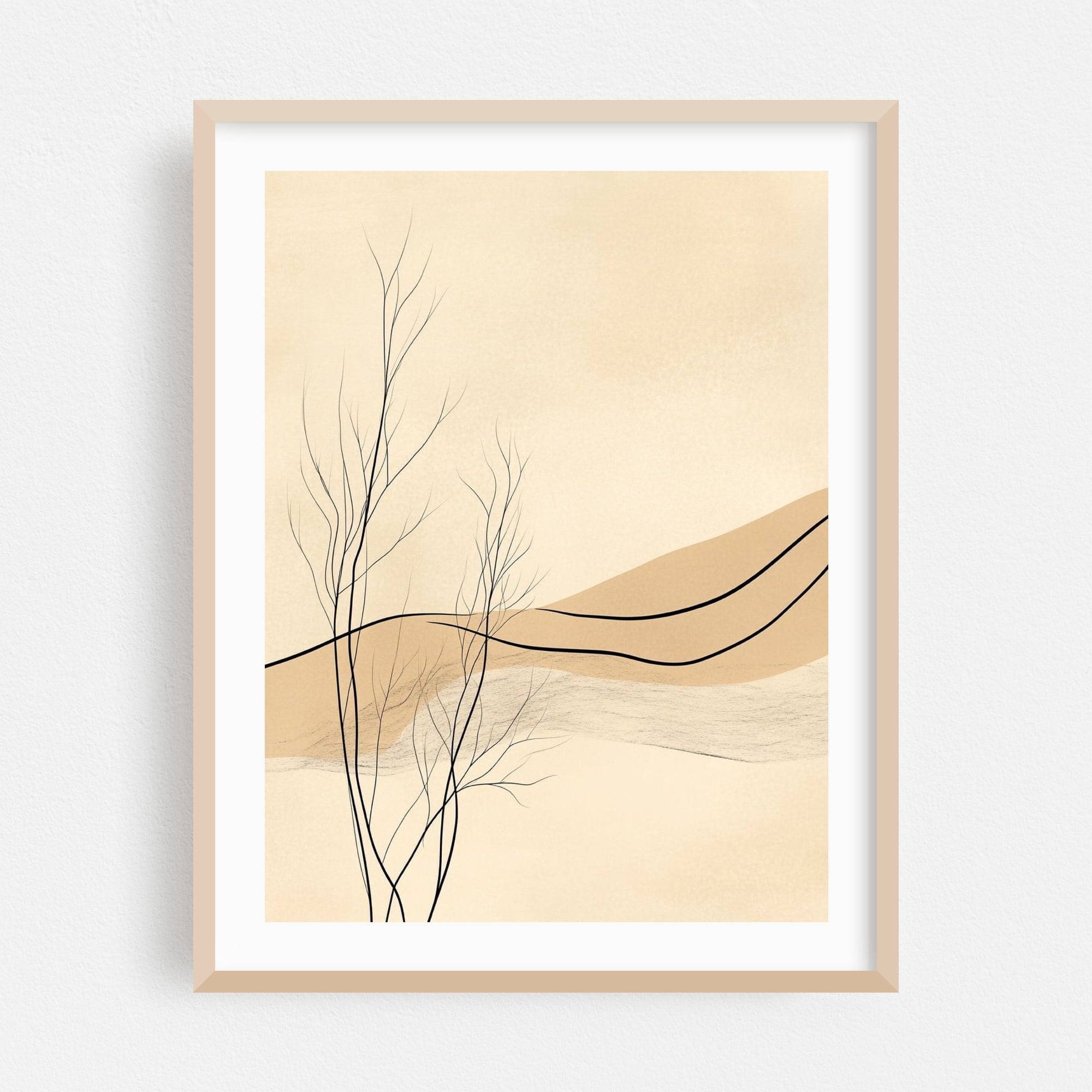 Abstract Floral Line Art - Line Drawing Minimalist Abstract Line Art ...