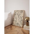 Abstract Floral Line Art Print Boho Home Decor Home Decor Office Wall ...
