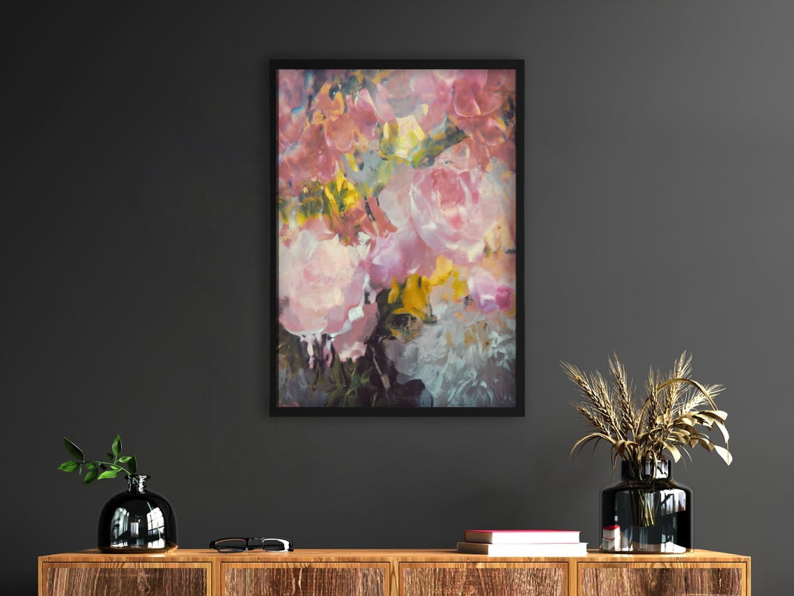 Abstract Floral Music Album Colorful Inhale Exhale Typography Art ...