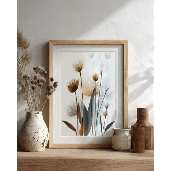 Abstract Floral Poster Boho Botanical Home Decor , Poster Print Only ...