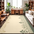 Abstract Floral Stem 8'x10' Area Rug for Living Room Sectional Sofa ...
