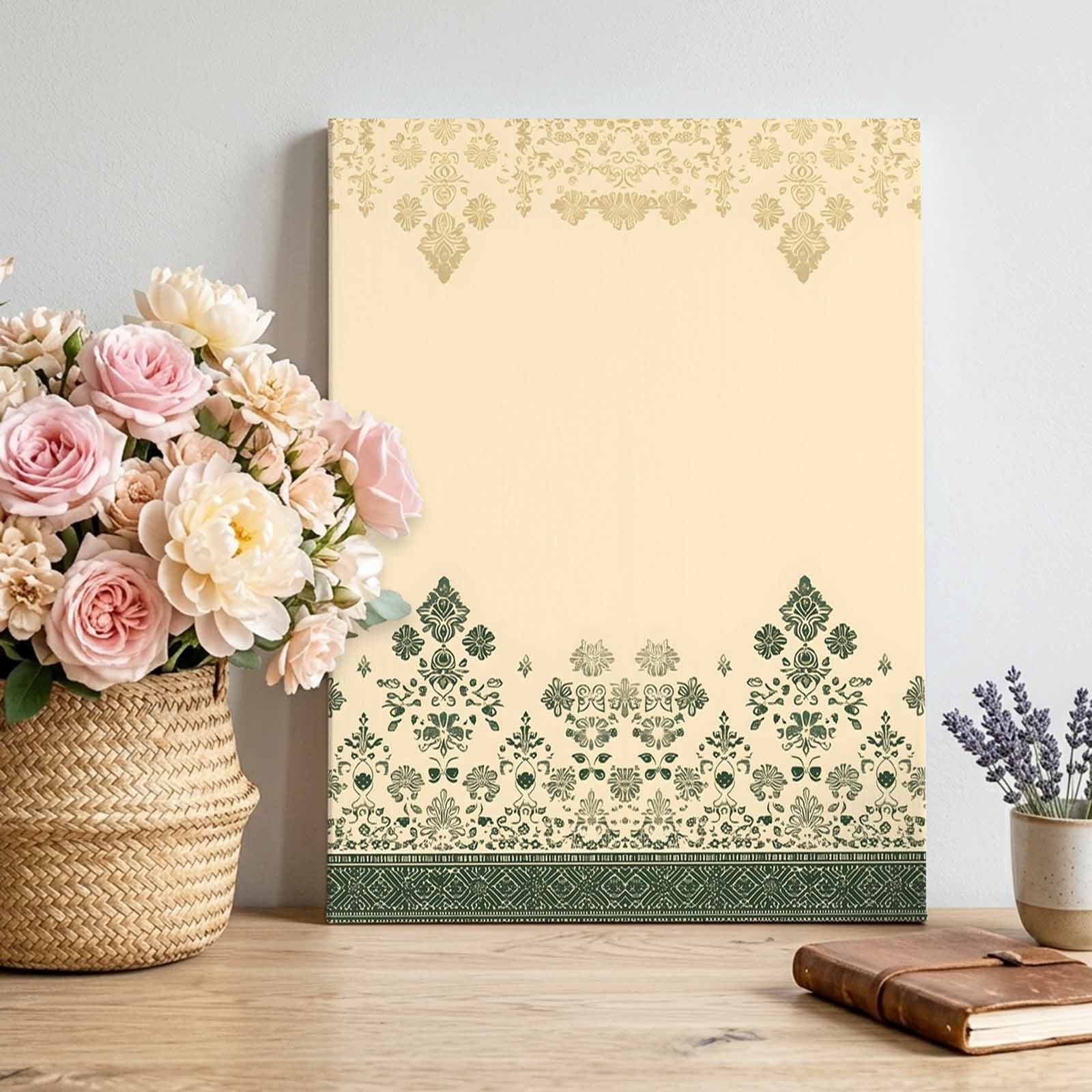 Abstract Floral Stem Canvas Wall Art for Living Room, Vintage ...