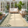 Abstract Floral Stem Washable Living Room Rugs 5'x7', Vintage ...