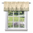 Abstract Floral Stem Window Valance for Kitchen, Vintage Traditional ...