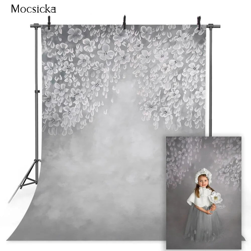Abstract Flower Background Photography Baby Shower Girls Newborn Spring ...