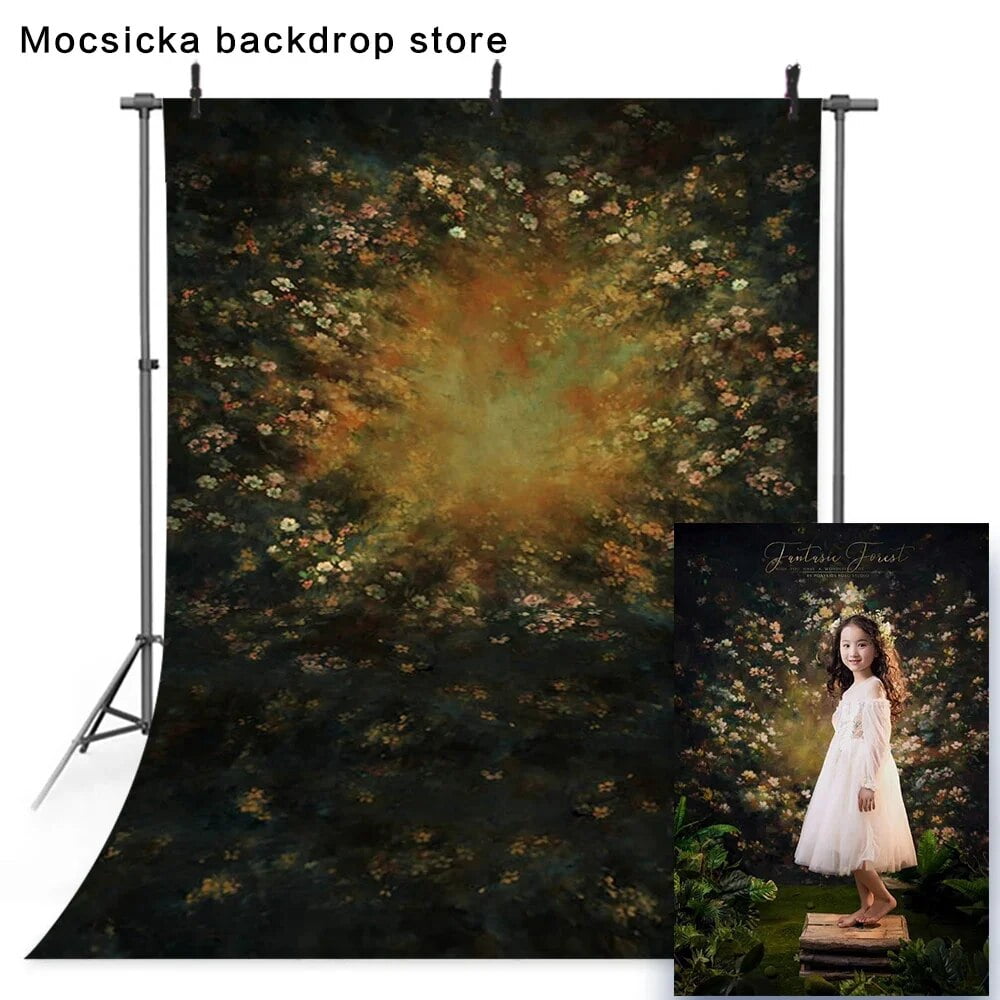 Abstract Flower Background Photography Baby Shower Girls Newborn Spring ...