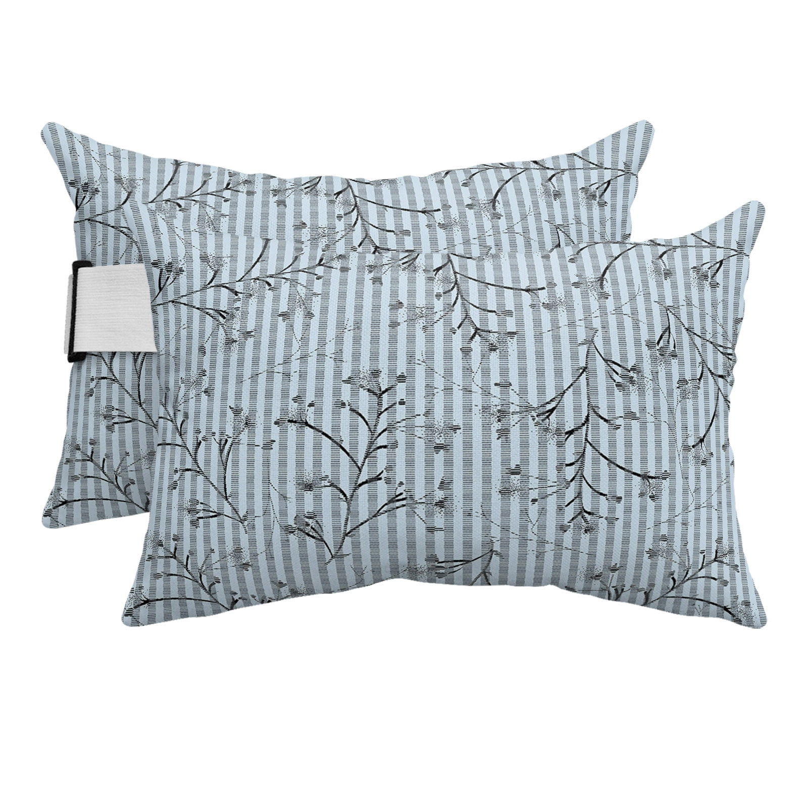 Abstract Flower Branch Outdoor Pillow for Chaise Lounge Chair,Head ...