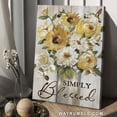Abstract Flower Painting Watercolor Style Hummingbird Vintage Art ...