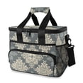 Abstract Flower Pattern Symmetrical Portable Cooler Lunch Box Reusable ...
