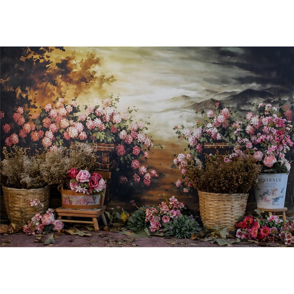 Abstract Flower Photography Backdrop Spring Scenery Newborn Baby Shower ...