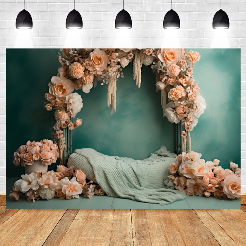 Abstract Flower Photography Backdrop Spring Scery Newborn Baby Shower ...