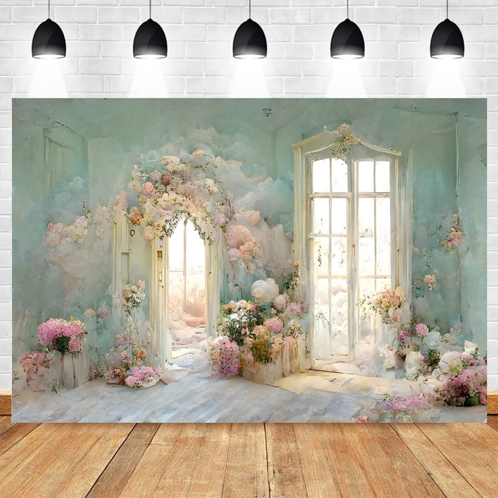 Abstract Flower Photography Backdrop Spring Scery Newborn Baby Shower ...