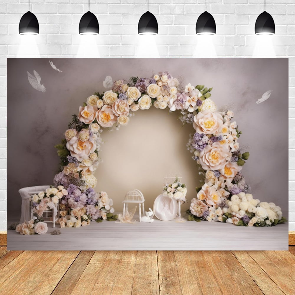 Abstract Flower Photography Backdrop Spring Scery Newborn Baby Shower ...