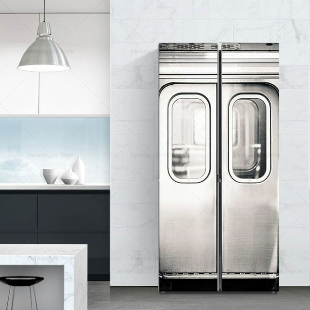 Abstract Flower Seaside Fridge Wallpaper Stickers Waterproof PVC ...