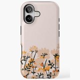Abstract Flowers Botanical Mid Century Modern Minimal Art Phone Case ...