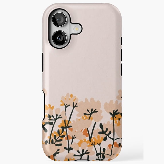 Abstract Flowers Botanical Mid Century Modern Minimal Art Phone Case ...