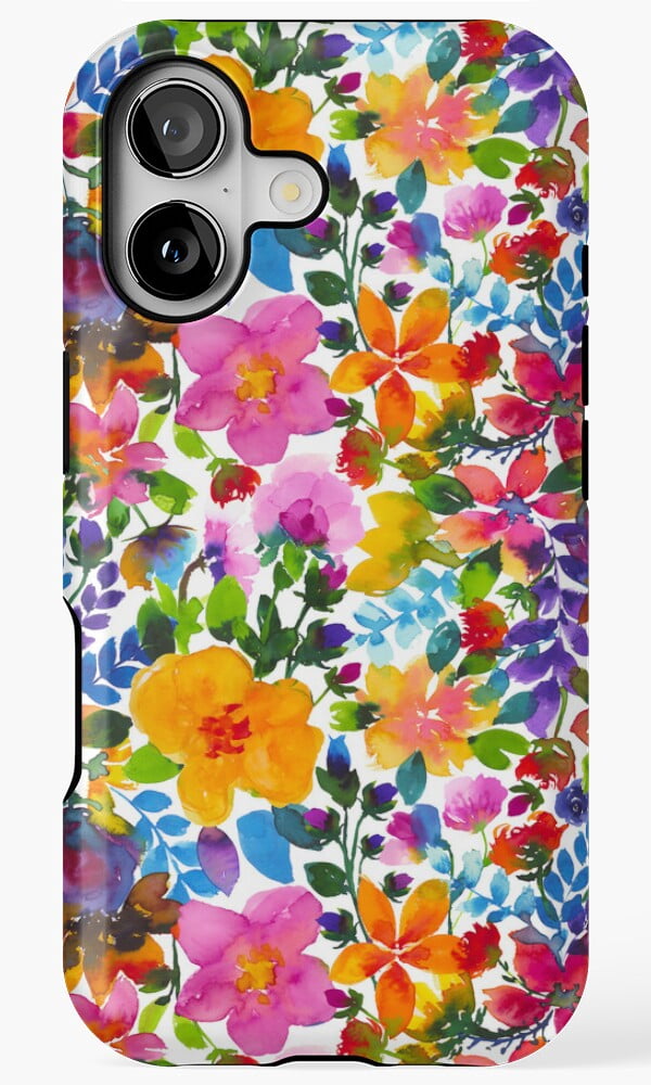 Abstract Flowers Colorful Modern Art Floral Shapes Phone Case for ...