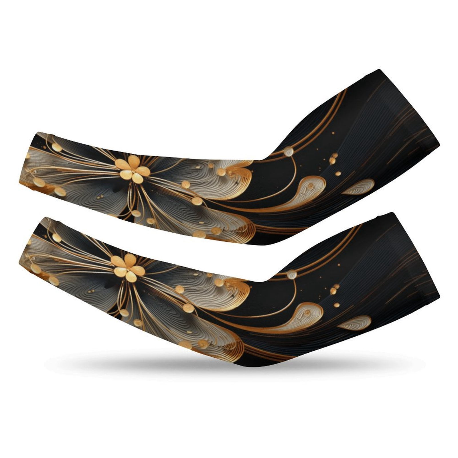 Abstract Flowers Cooling Arm Sleeves Cover Summer Sun Protection Arm ...