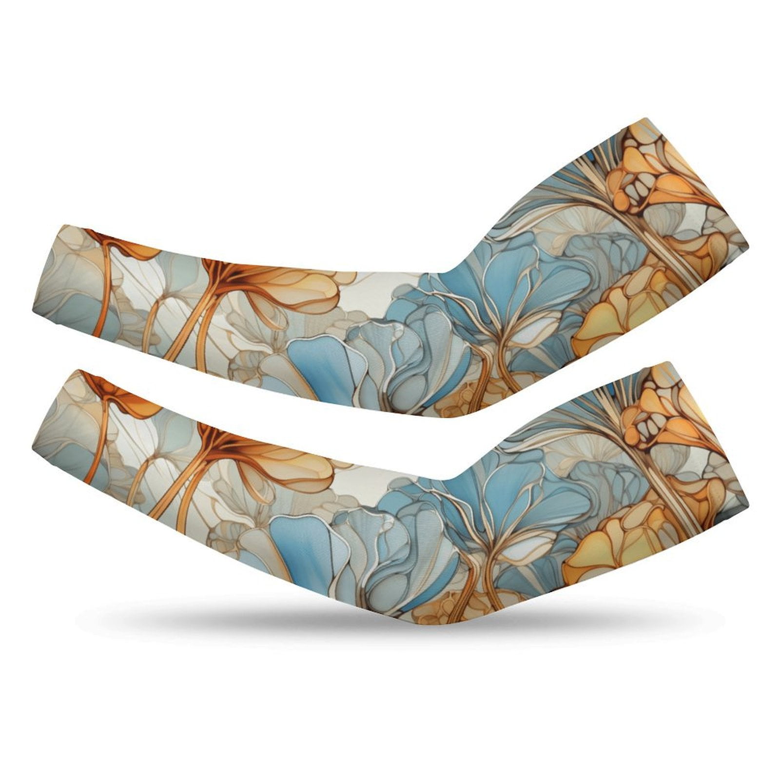 Abstract Flowers Cooling Arm Sleeves For Men & Women Sunscreen Arm ...