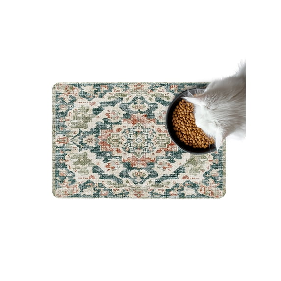 Abstract Flowers Doormat Non Slip Diatomaceous Earth Door Mat Absorbent ...