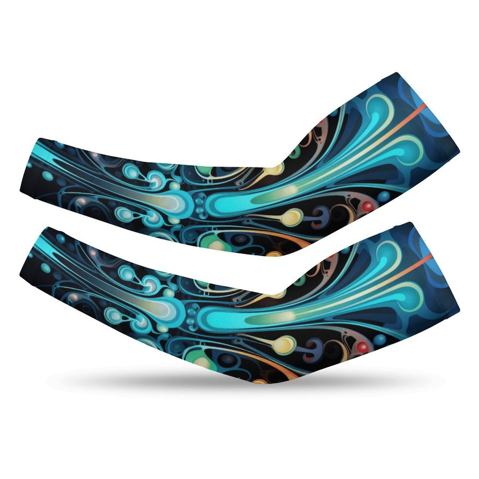 Abstract Flowers Protection Cooling Arm Sleeves For Men Women, Uv ...