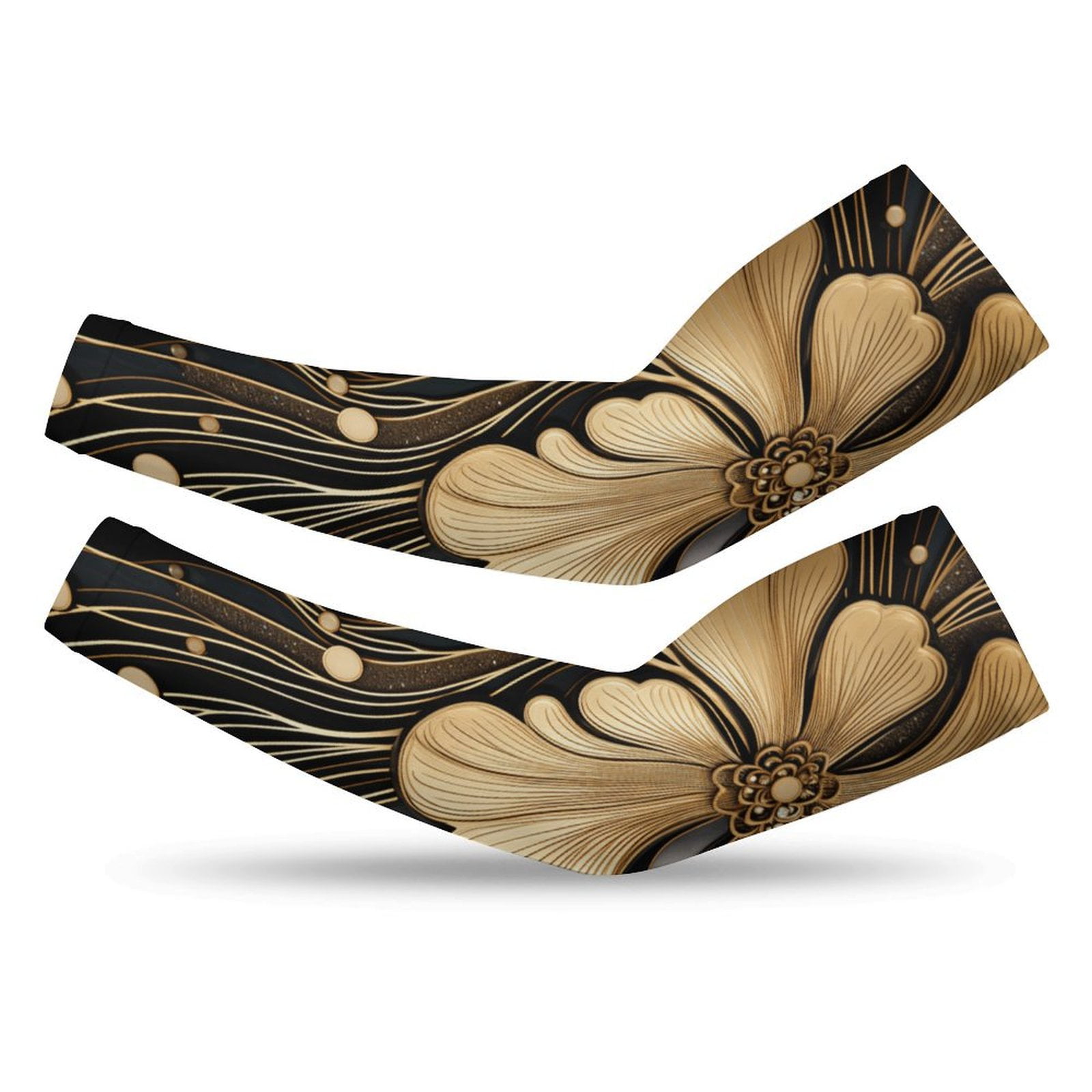 Abstract Flowers Protection Cooling Arm Sleeves For Men Women, Uv ...