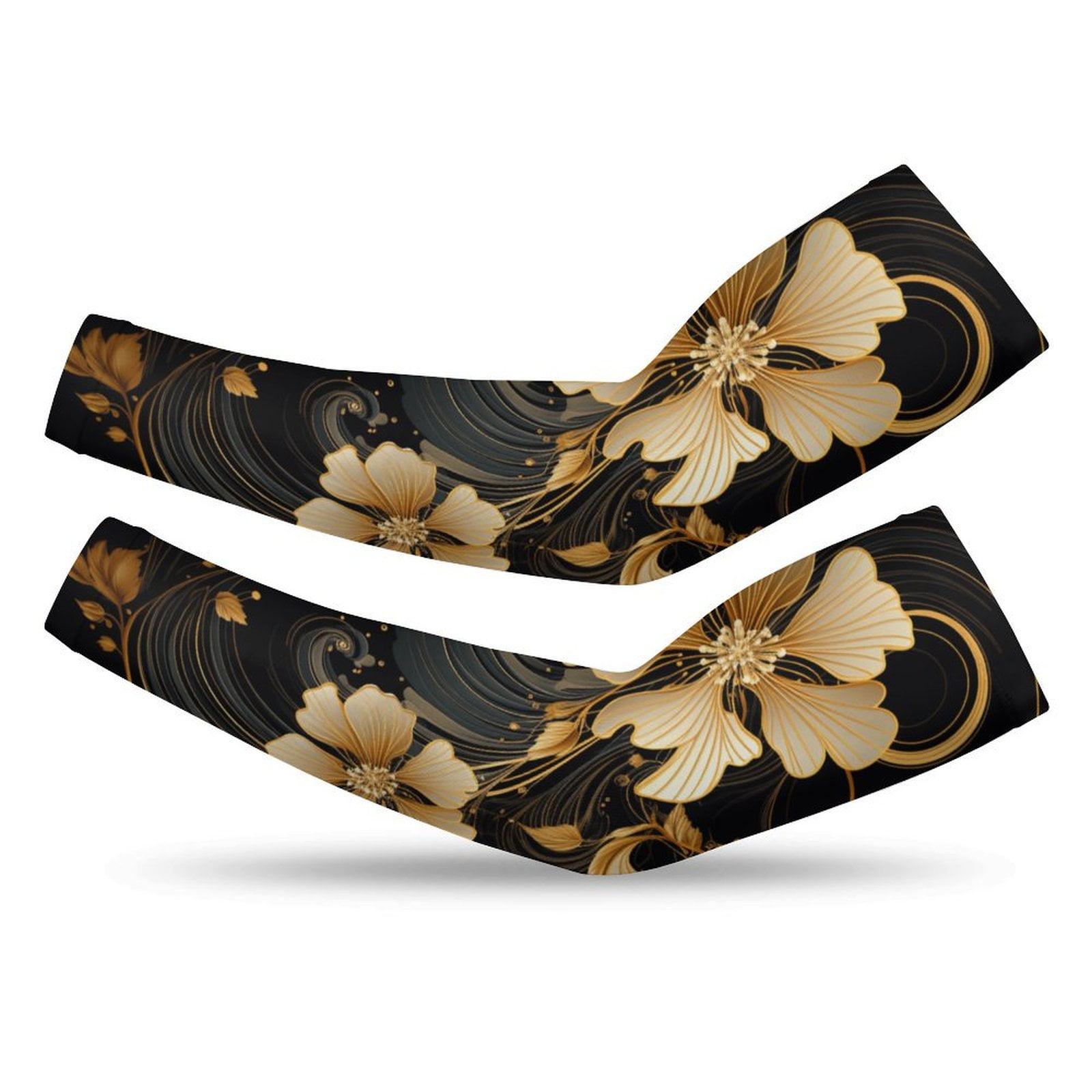 Abstract Flowers Protection Cooling Arm Sleeves For Men Women, Uv ...