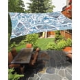 Abstract Flowers Sun Shade Sail 8'X10' Retro Paisley Floral Pattern ...