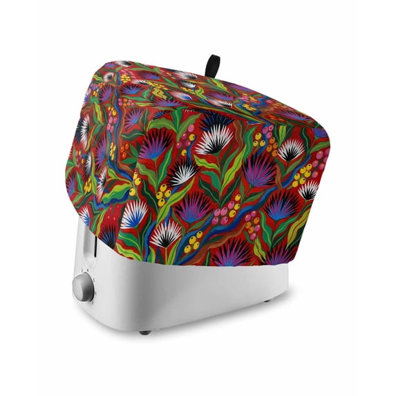 Abstract Flowers Toaster Cover 4 Slice, Large Kitchen Appliance Covers ...