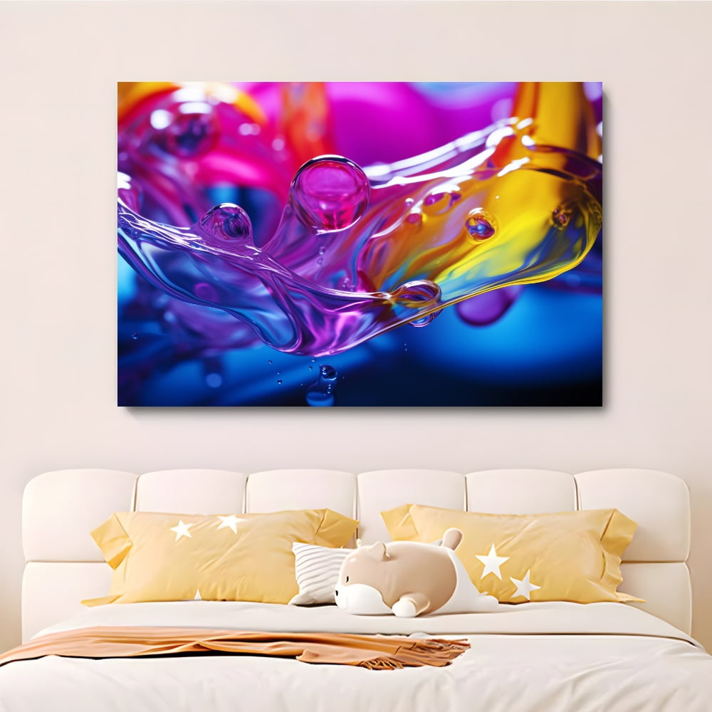 Abstract Flowing Liquid Canvas Poster Bedroom Decor Sports Landscape Office Room Decor Gift ...