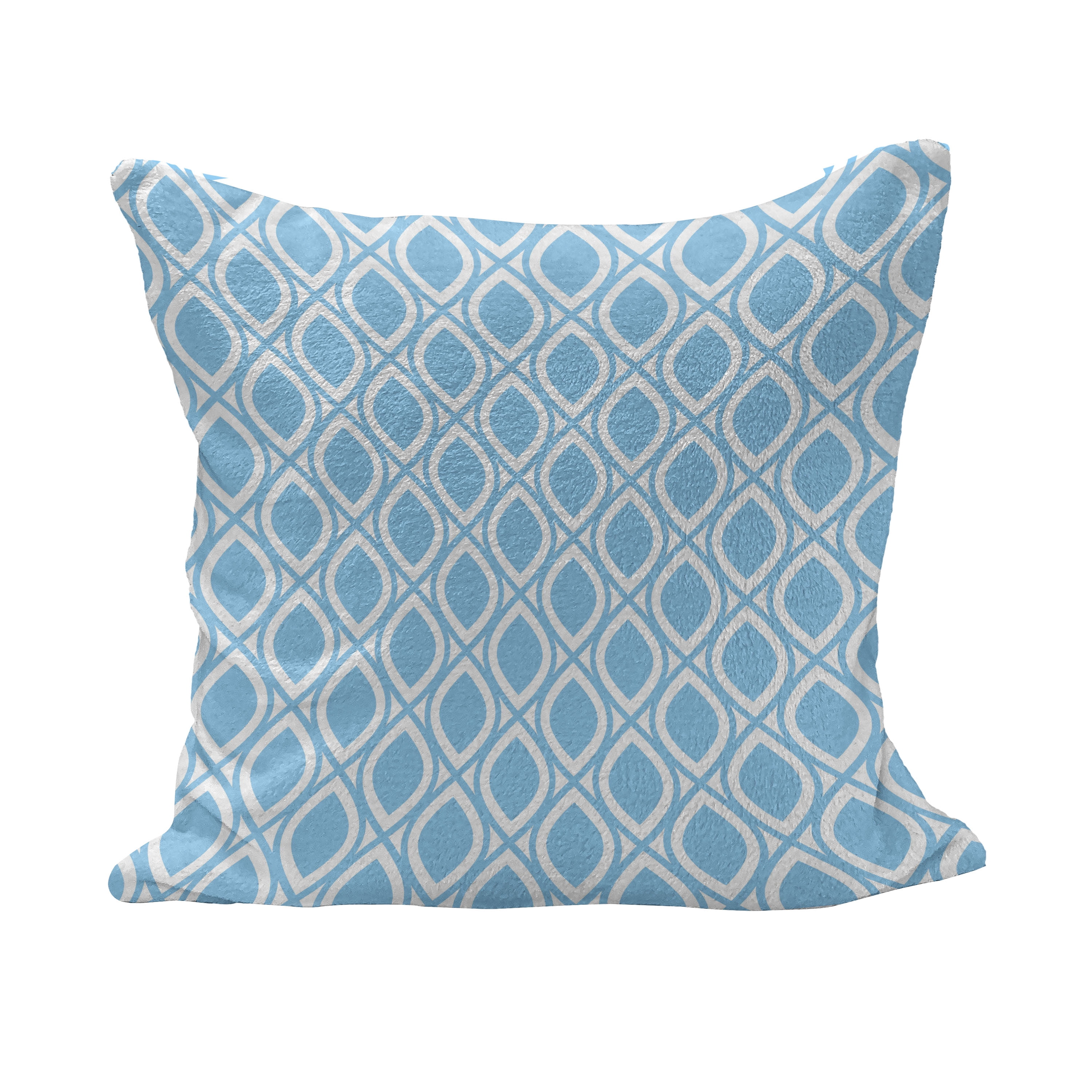 Abstract Fluffy Throw Pillow Cushion Cover, Oval Shaped Linked Egg Form ...