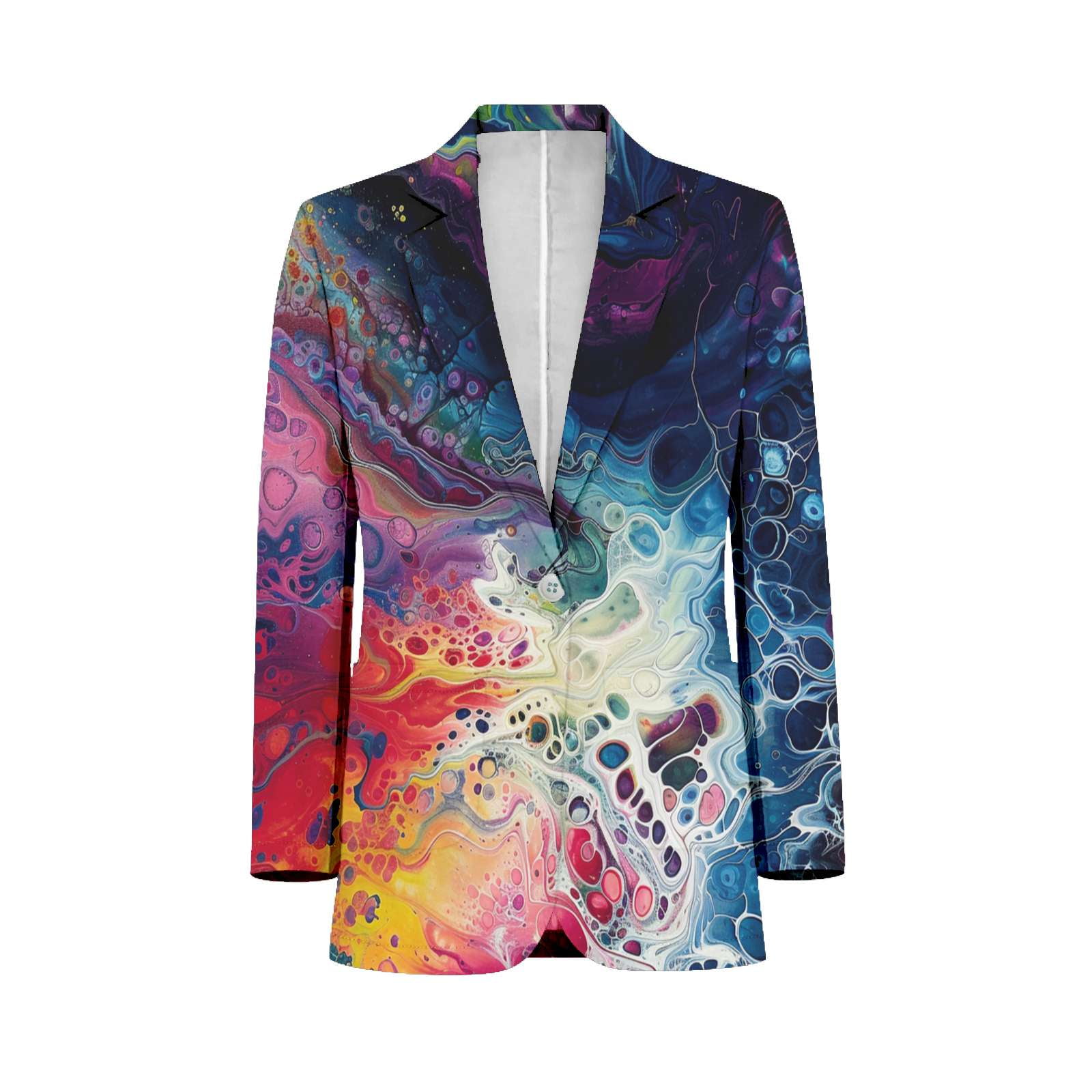 Abstract Fluid Art Customized Men's Suits full man Shawl Collar ...