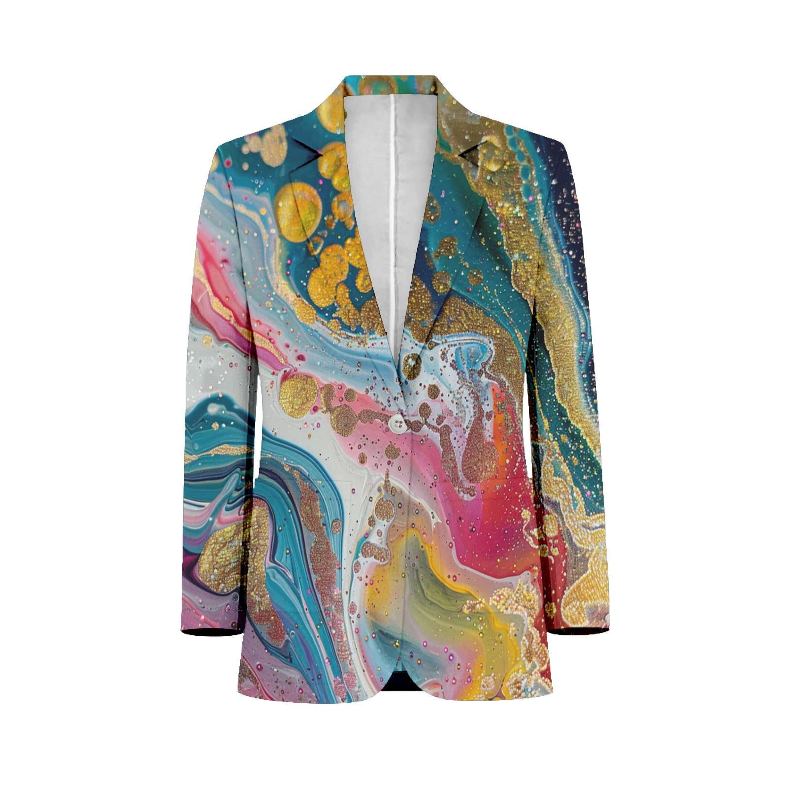Abstract Fluid Art Customized Men's Suits full man Shawl Collar ...