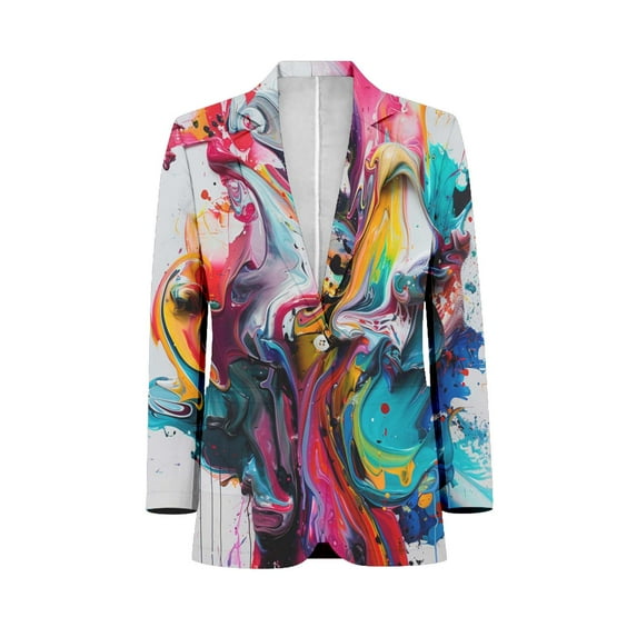 Abstract Fluid Art Mens Suits Shawl Collar Slim Fit Suit Mens Groom ...