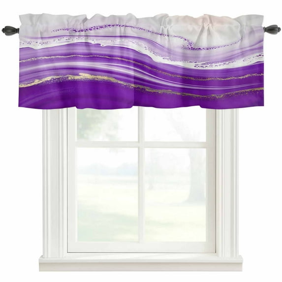 Abstract Fluid Art Valances for Windows Vintage Purple Gradient Oil ...