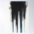 Abstract Fluid - Black And Blue Poster Wall Art Modern Wall Decor For ...