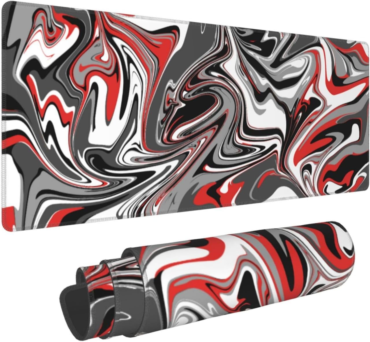 Abstract Fluid Marbled Design Gaming Mousepad Big Desk Mat Mousepad ...