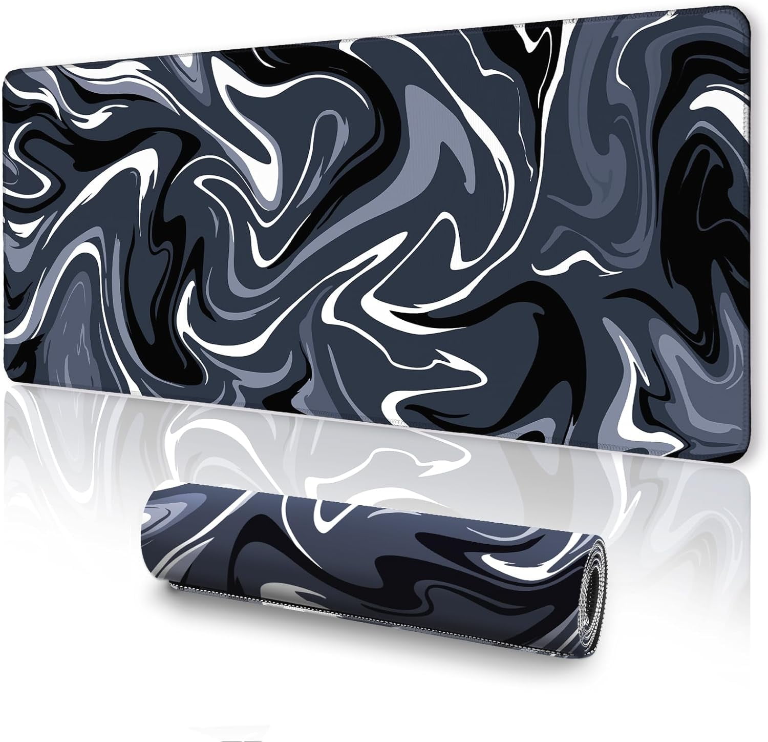 Abstract Fluid Marbled Gaming Mousepad, Big Desk Mat, Mousepad ...