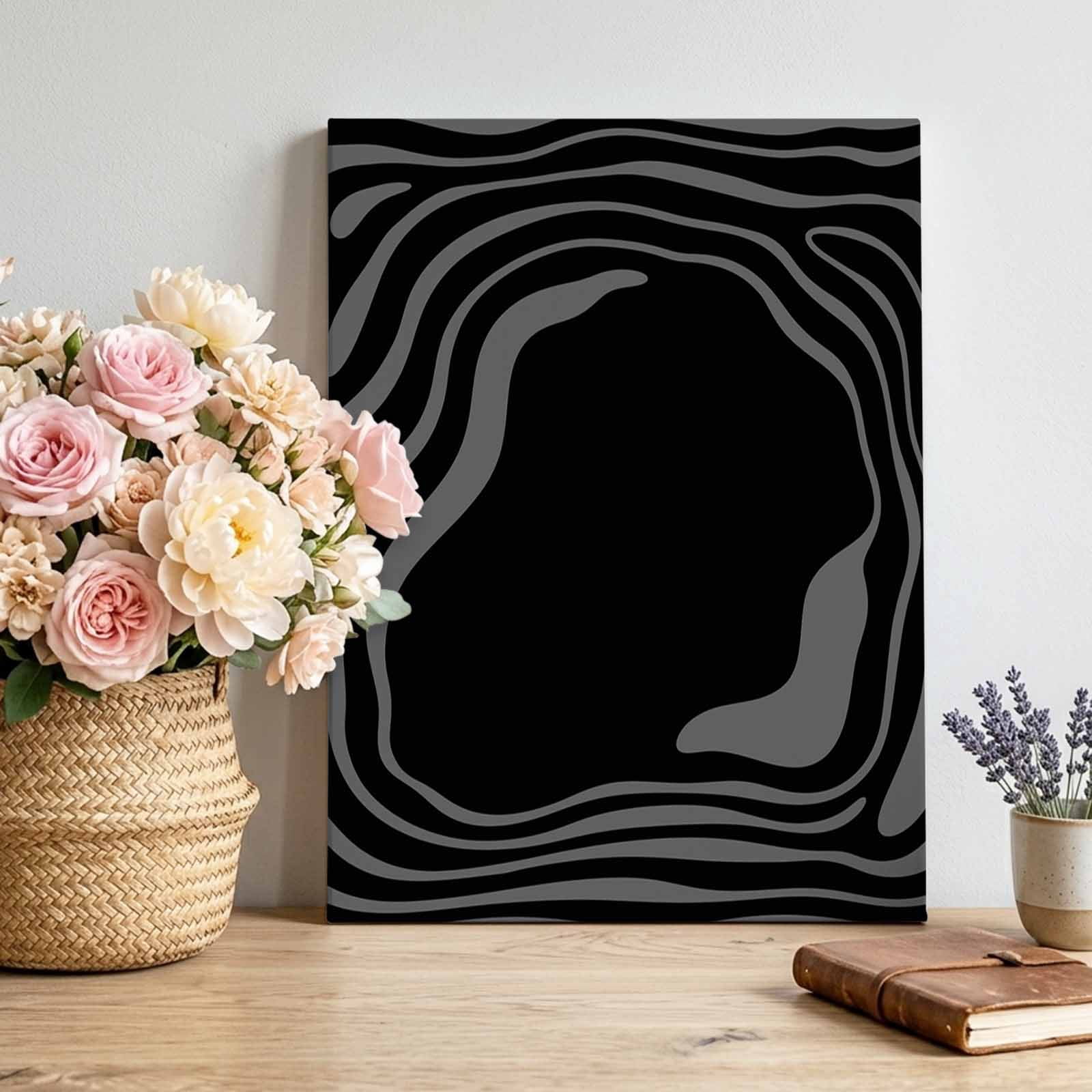 Abstract Fluid Pattern Canvas Wall Art for Living Room, Modern ...