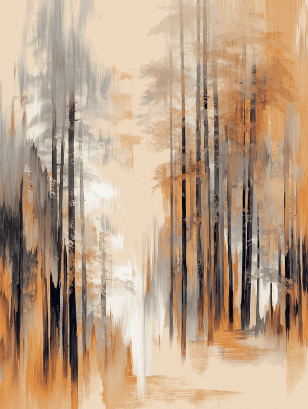 Abstract Forest Canvas Art for Living Room Bedroom Office Hallway ...