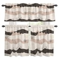 Abstract Forest Mountain Kitchen Curtains Set for Windows, Retro ...