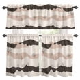Abstract Forest Mountain Kitchen Curtains Valances and Tiers Set of 3 ...