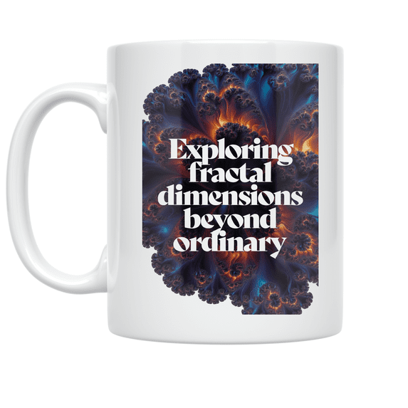 Abstract Fractal Art Design - Art Enthusiast - 11 oz Ceramic Coffee Mug ...
